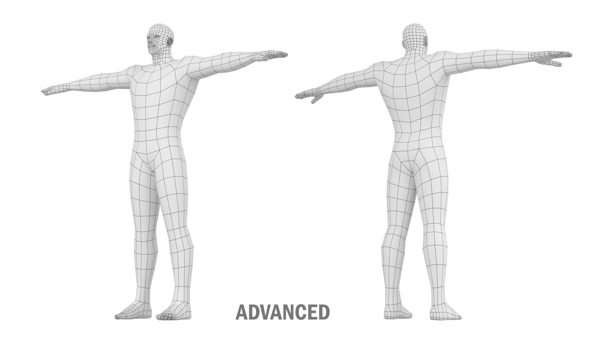 Hero Male in T-Pose Base Mesh 3D model | CGTrader