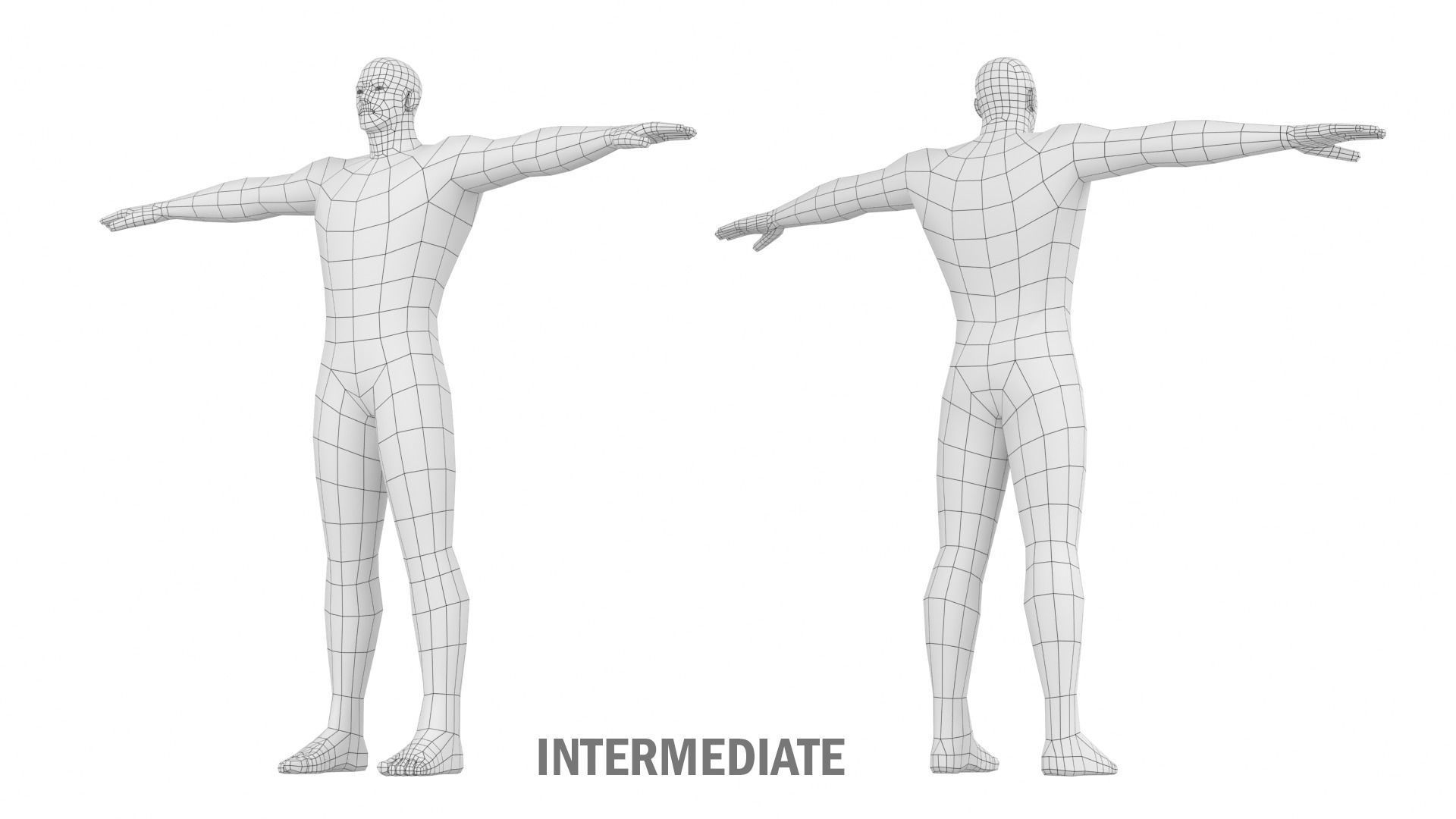 Hero Male in T-Pose Base Mesh 3D model | CGTrader