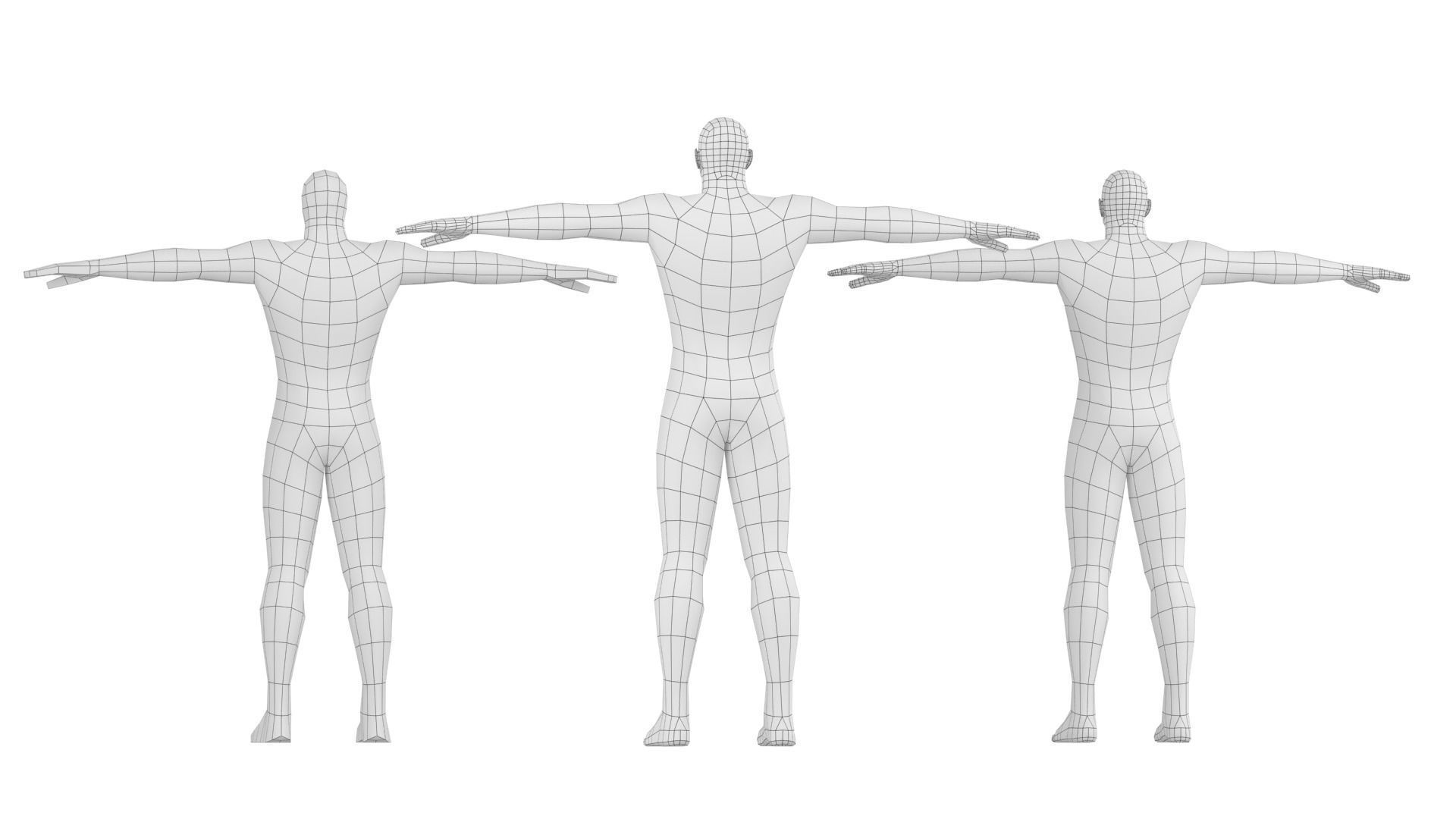 Hero Male in T-Pose Base Mesh 3D model | CGTrader