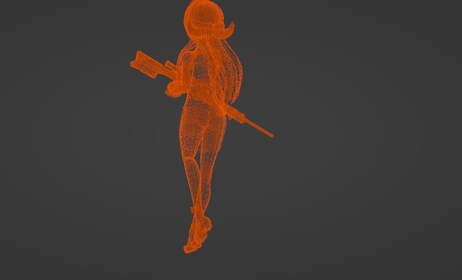 Anime Character - BA Aru 3D model | CGTrader