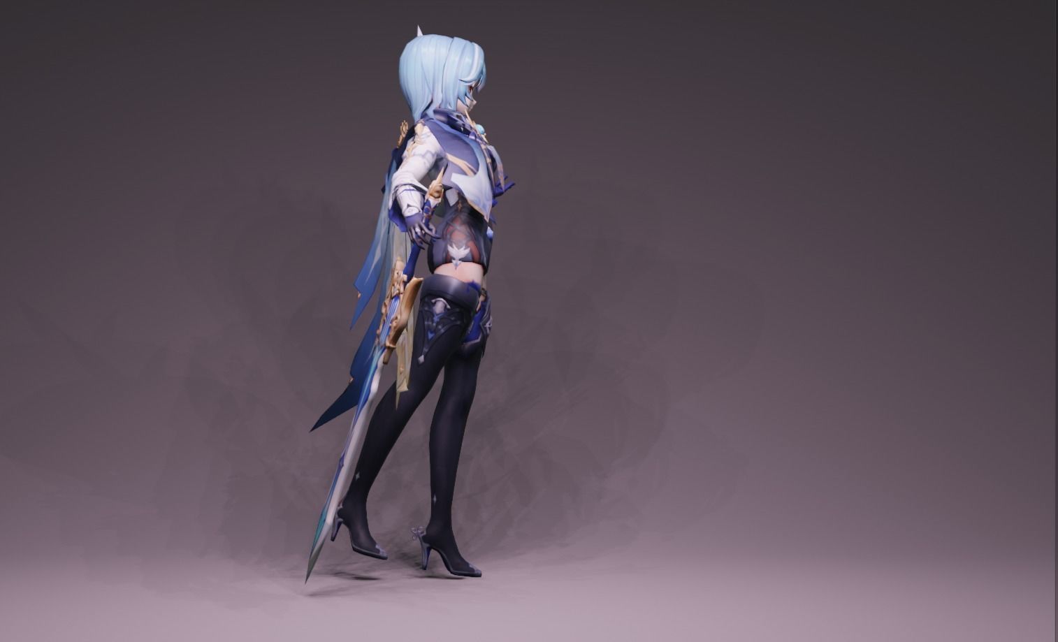 Anime Character - GI Eula 3D model | CGTrader
