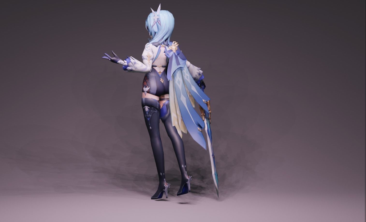 Anime Character - GI Eula 3D model | CGTrader