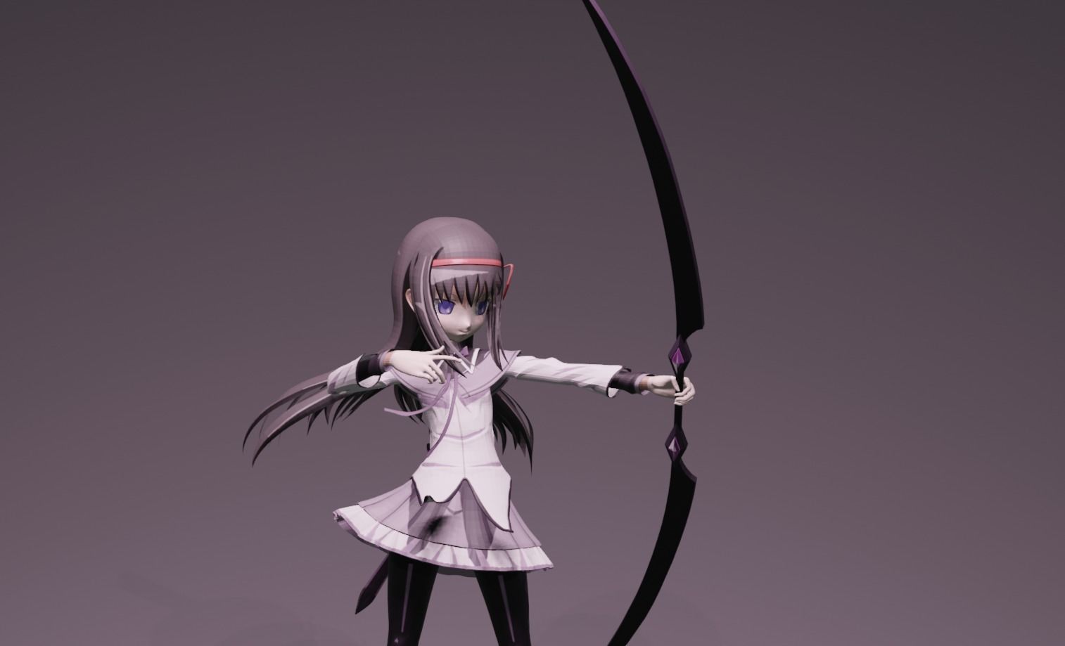 Anime Character - Homura 3D model | CGTrader
