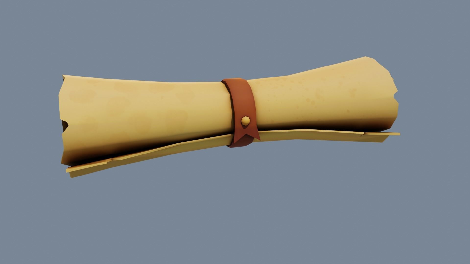 3D model Low poly fantasy scroll VR / AR / low-poly | CGTrader