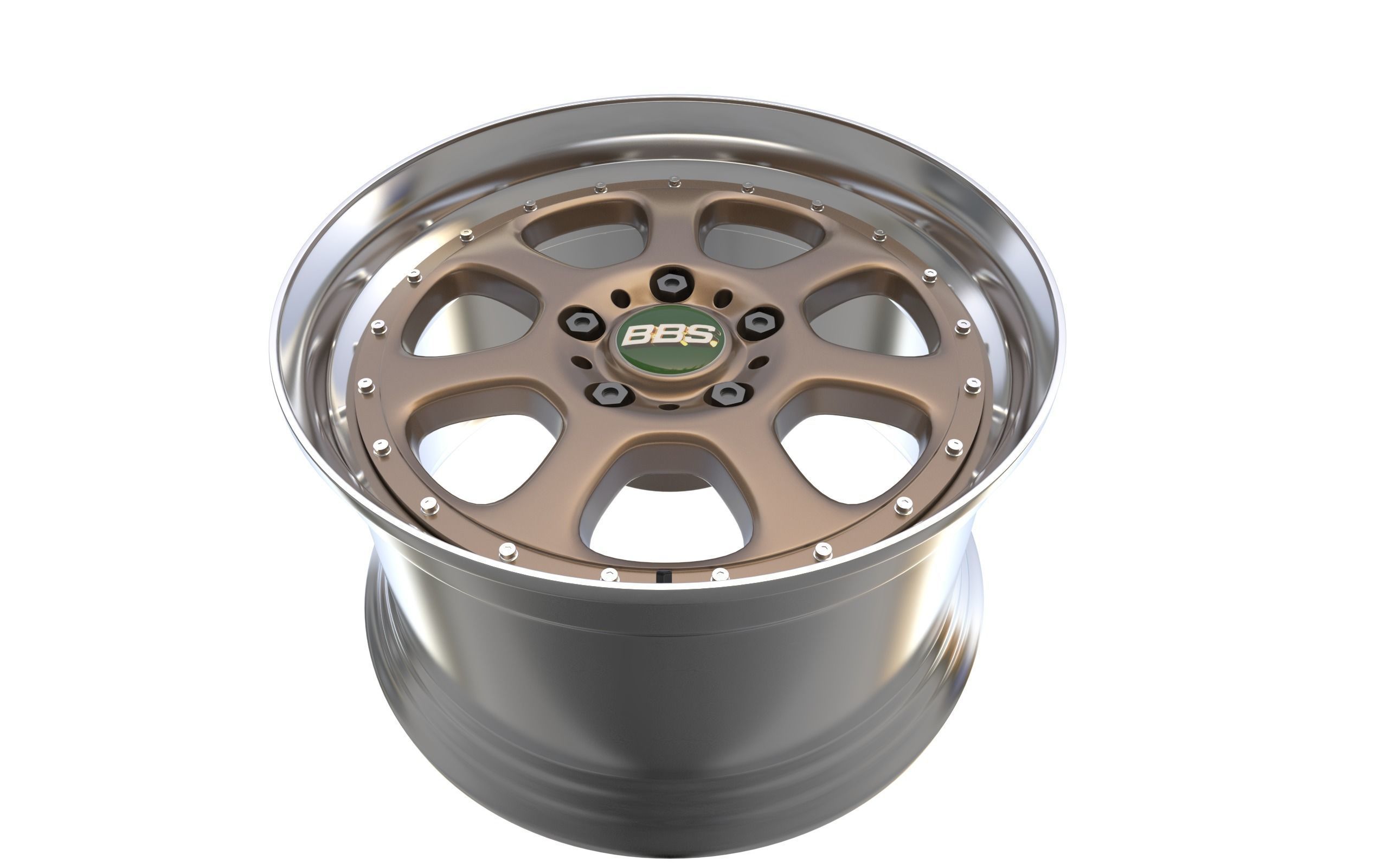 BBS Bugatti costom wheel and stock wheel 3D model | CGTrader