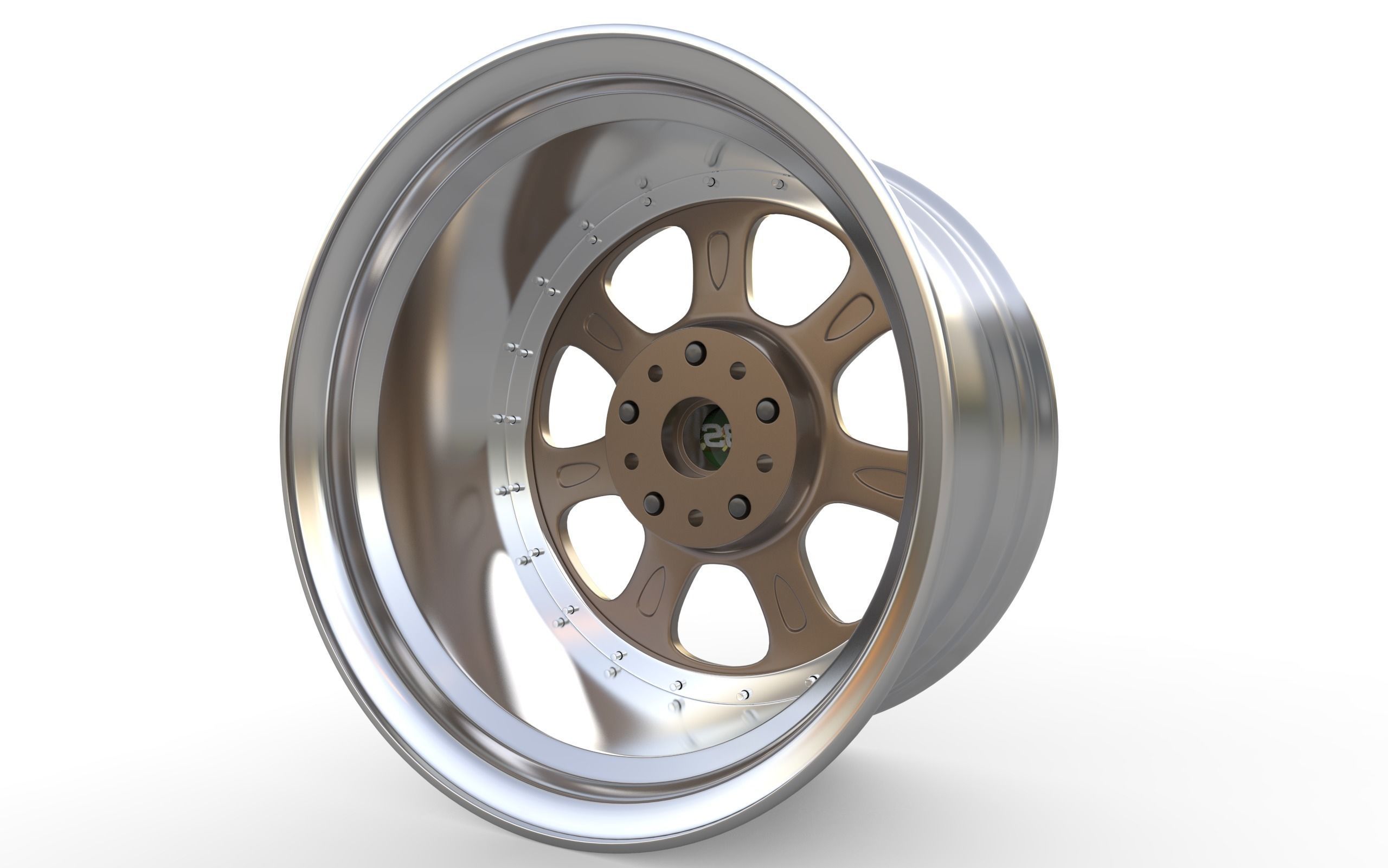 BBS Bugatti costom wheel and stock wheel 3D model | CGTrader