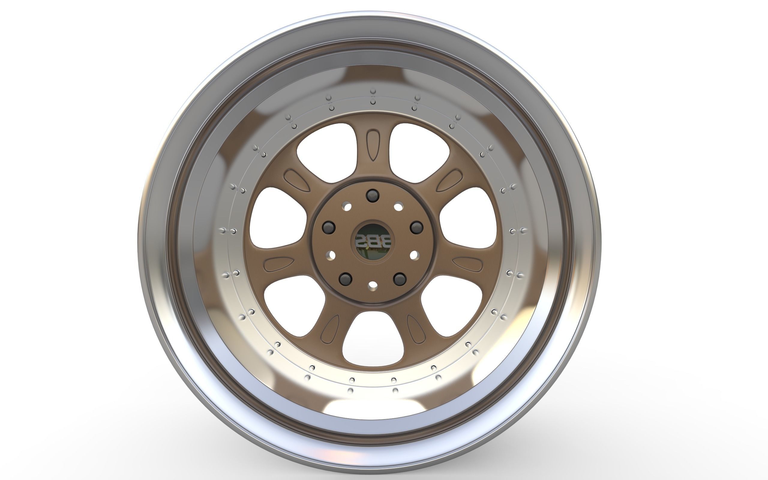 BBS Bugatti costom wheel and stock wheel 3D model | CGTrader