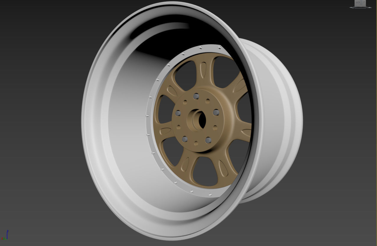 BBS Bugatti costom wheel and stock wheel 3D model | CGTrader