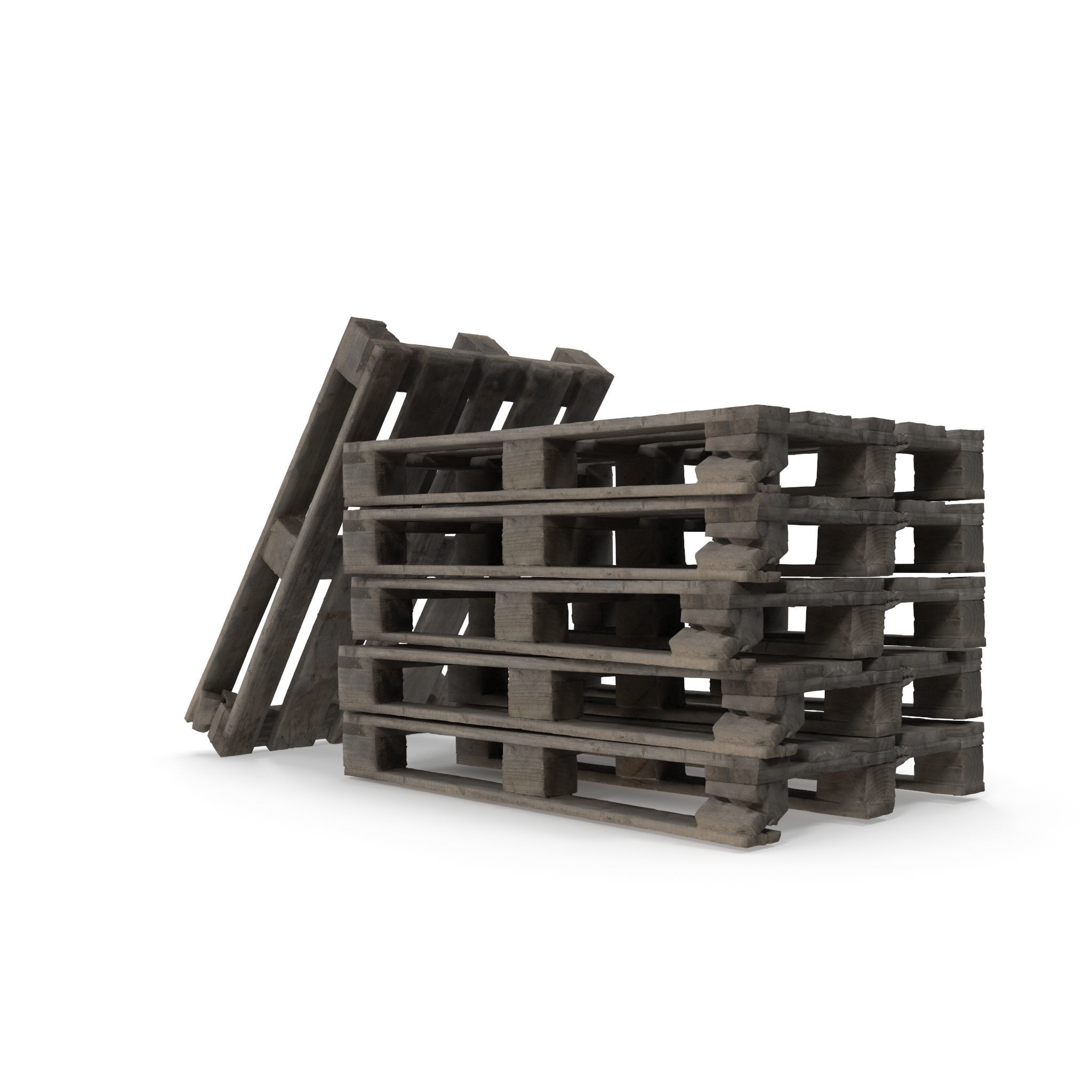 3D model Wooden Pallet Stack VR / AR / low-poly | CGTrader