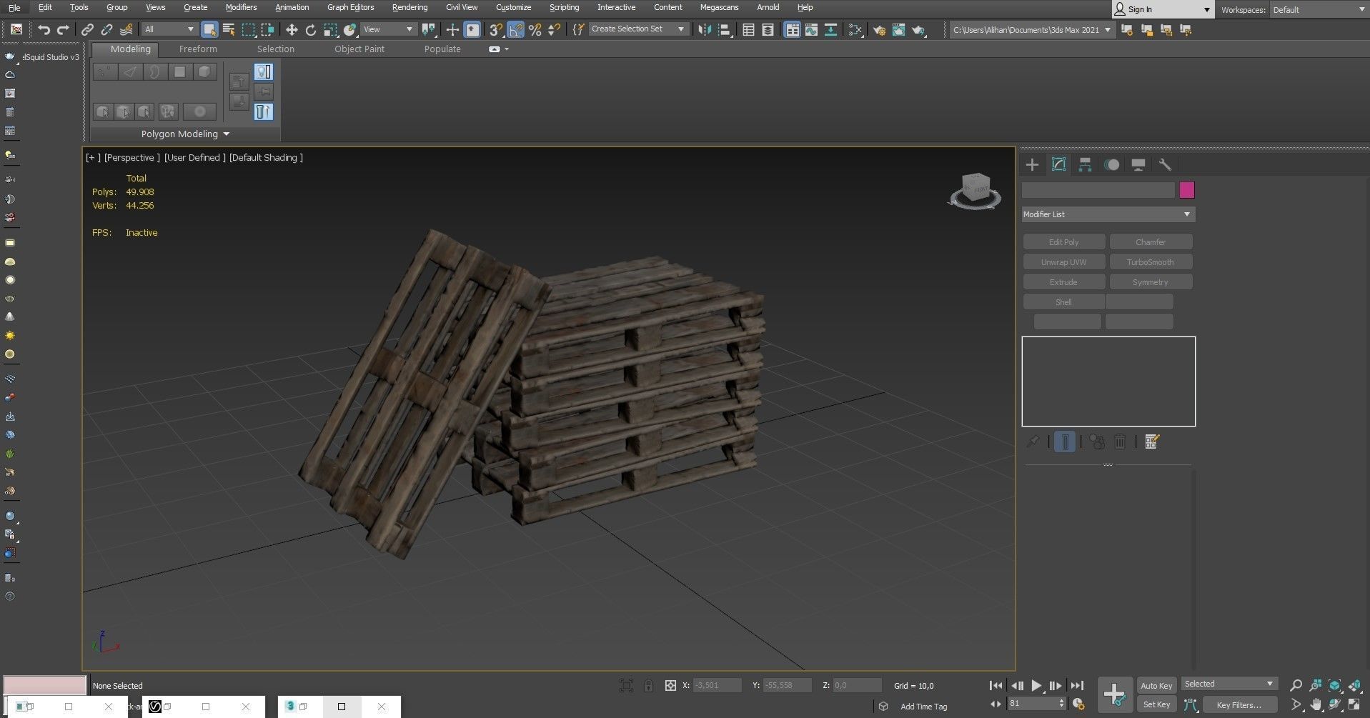 3D model Wooden Pallet Stack VR / AR / low-poly | CGTrader