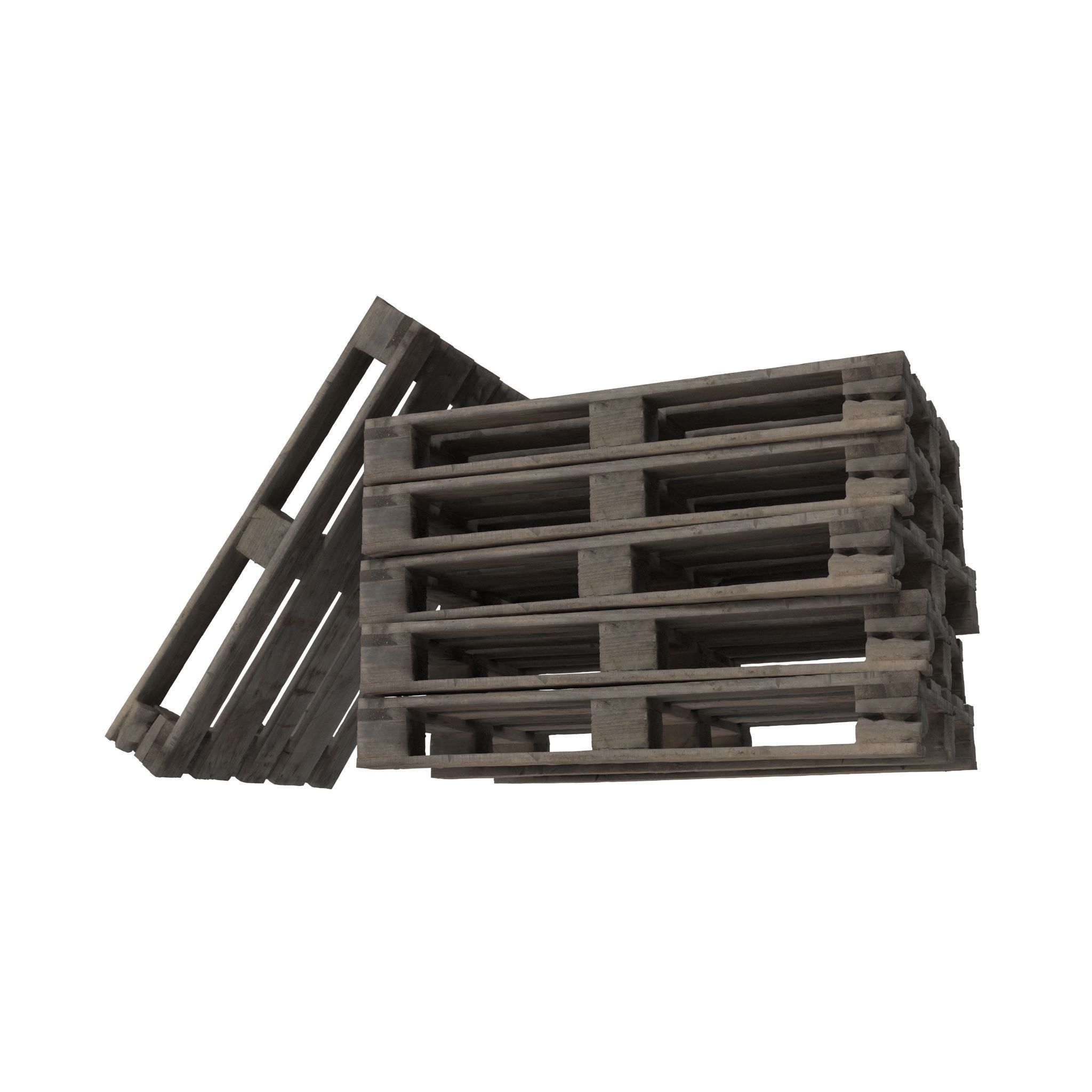 3D model Wooden Pallet Stack VR / AR / low-poly | CGTrader