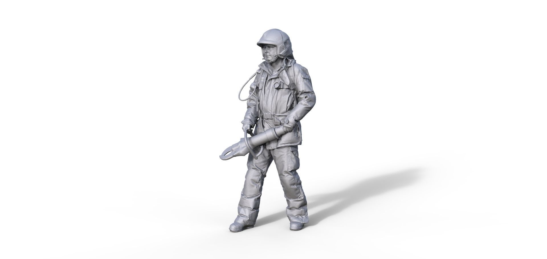 Figure firefighter Andreas A 3D model 3D printable | CGTrader