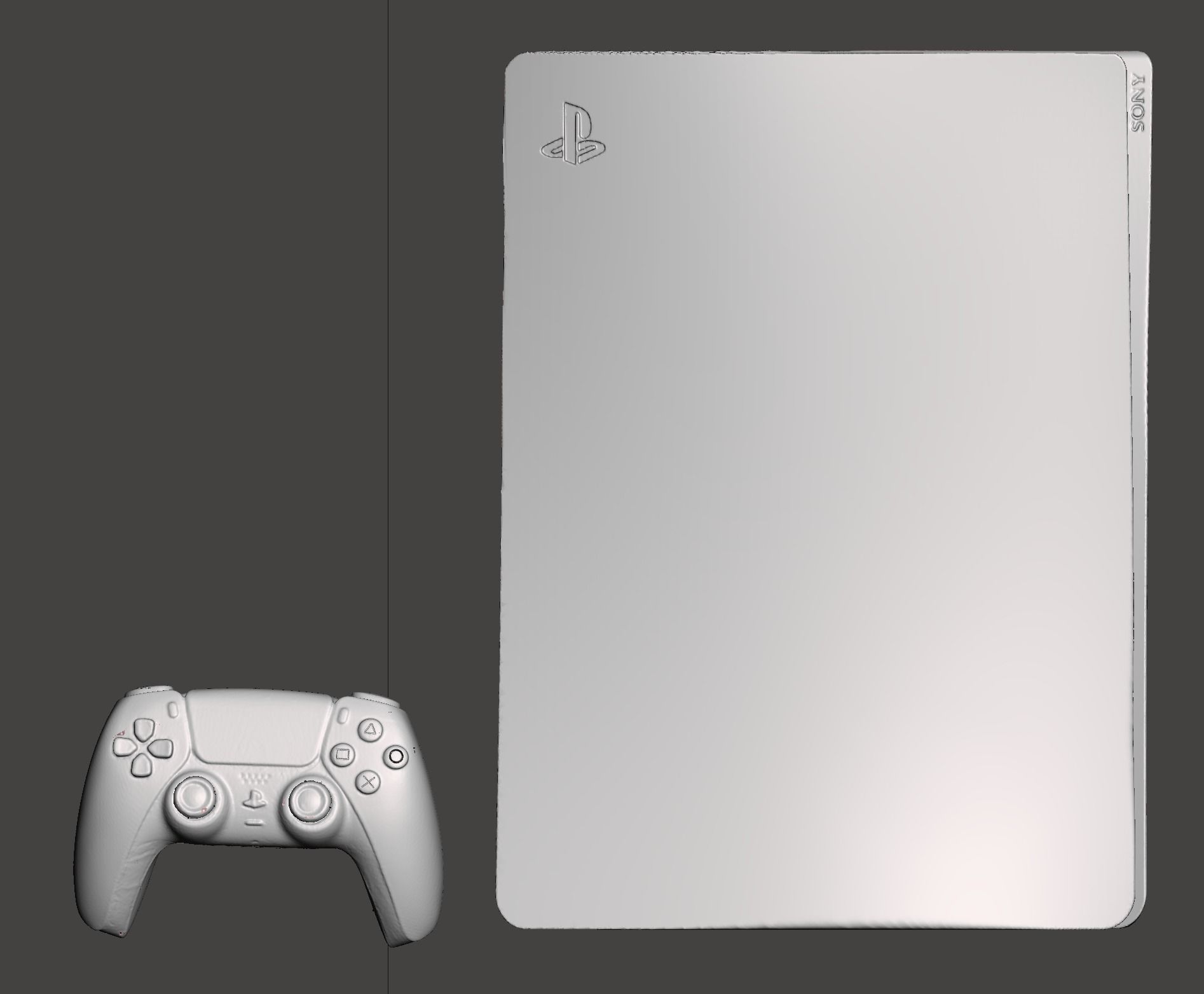 ps5 console one sixth scale from diorama 3D model 3D printable | CGTrader