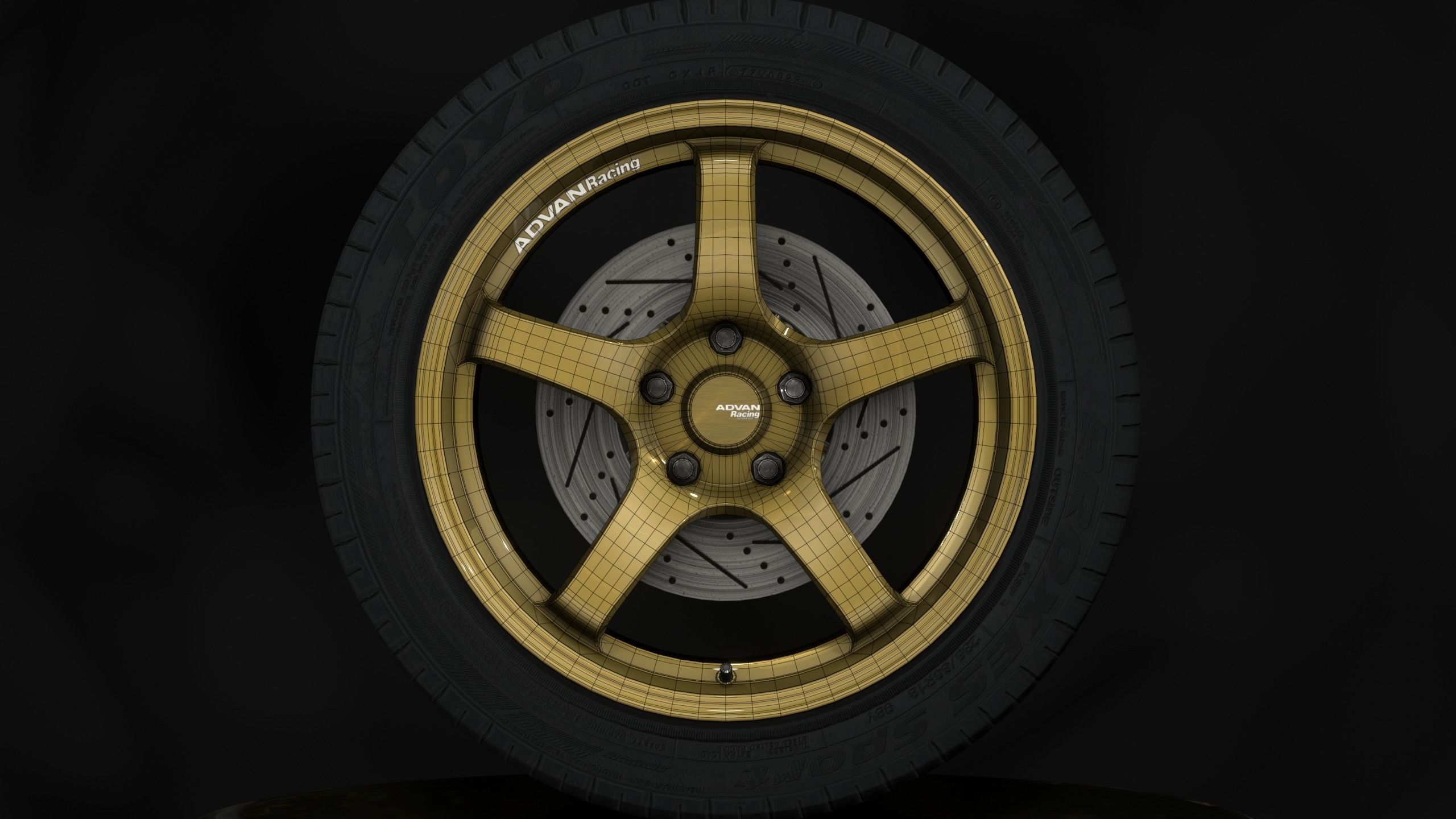 3D model Advan TC-3 Wheels - Game Ready - Low Poly - Fully Textured VR ...