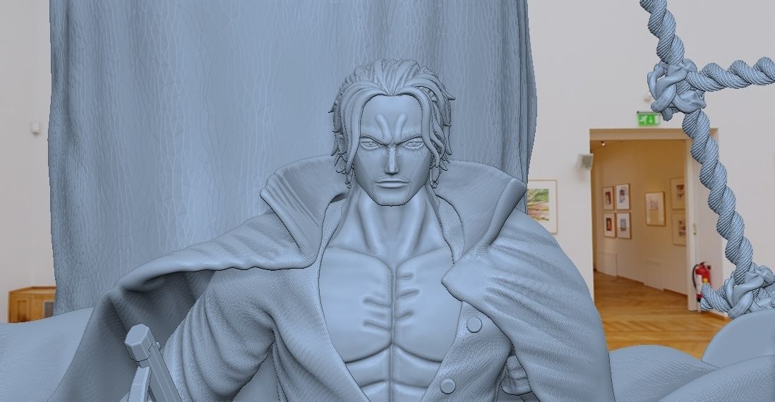 SHANKS YONKO - ONE PIECE - 3D PRINT - DIORAMA 3D model 3D printable ...