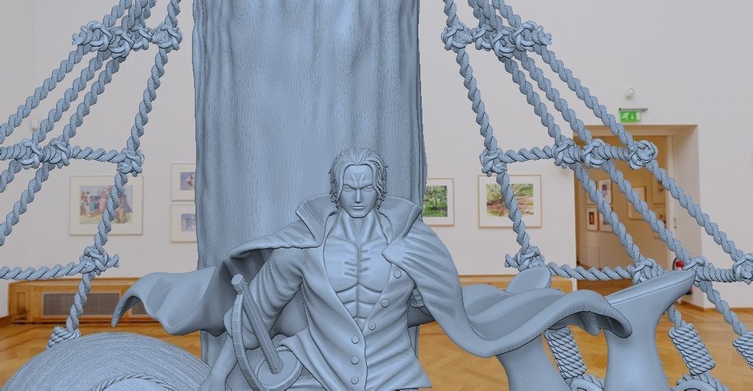 SHANKS YONKO - ONE PIECE - 3D PRINT - DIORAMA 3D model 3D printable ...