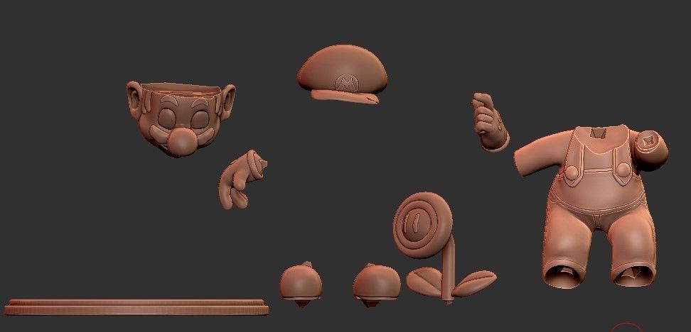 Mario for printing 3D model 3D printable | CGTrader