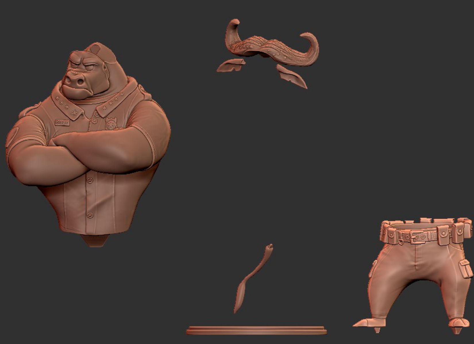 Chief Bogo for printing 3D model 3D printable | CGTrader