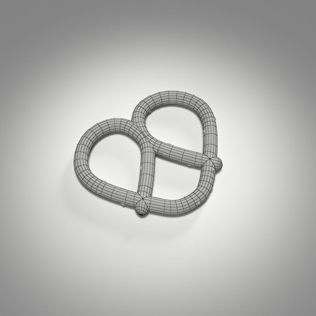 3D model Salted Pretzel VR / AR / low-poly | CGTrader
