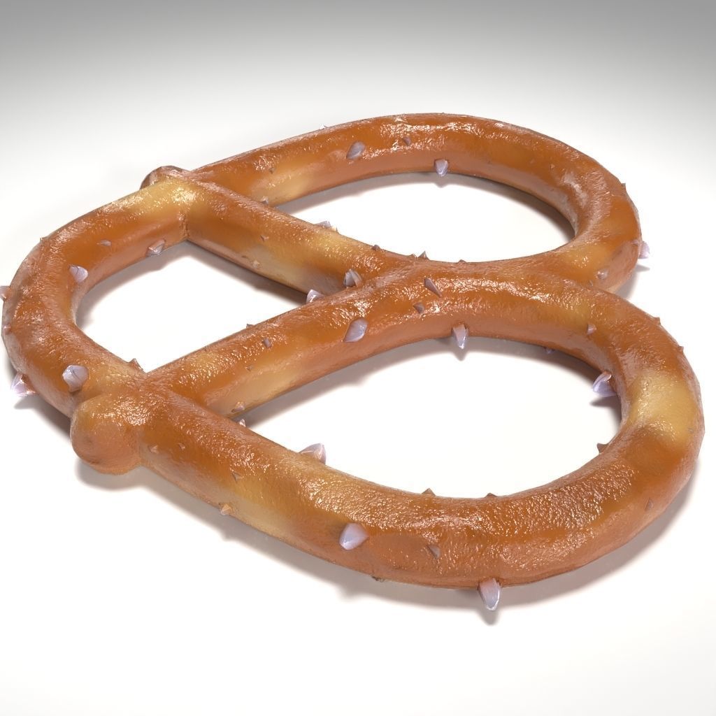 3D model Salted Pretzel VR / AR / low-poly | CGTrader
