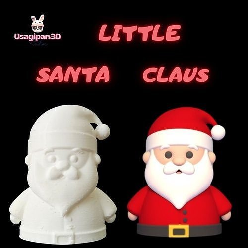 Little Santa Claus 3D model 3D printable | CGTrader