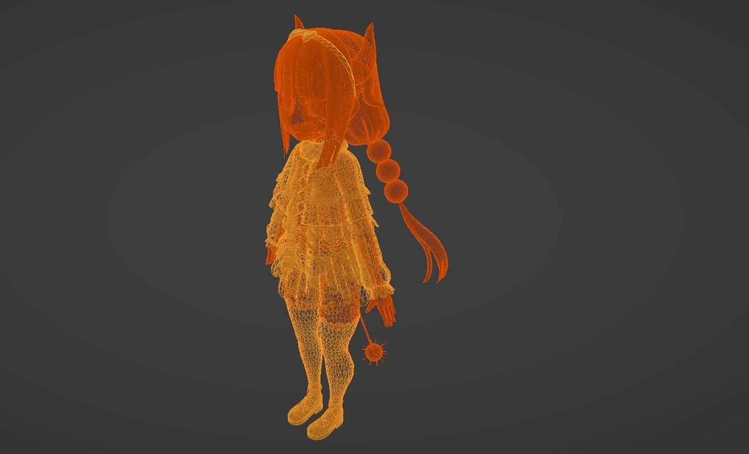 Anime Character - Kanna 3D model | CGTrader