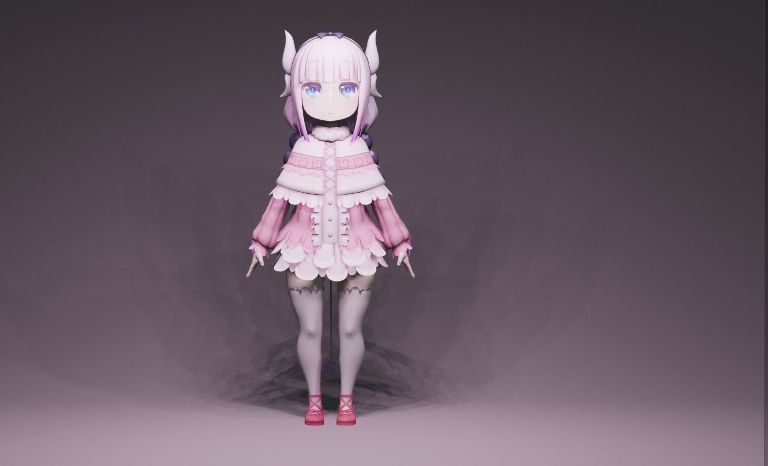Anime Character - Kanna 3D model | CGTrader
