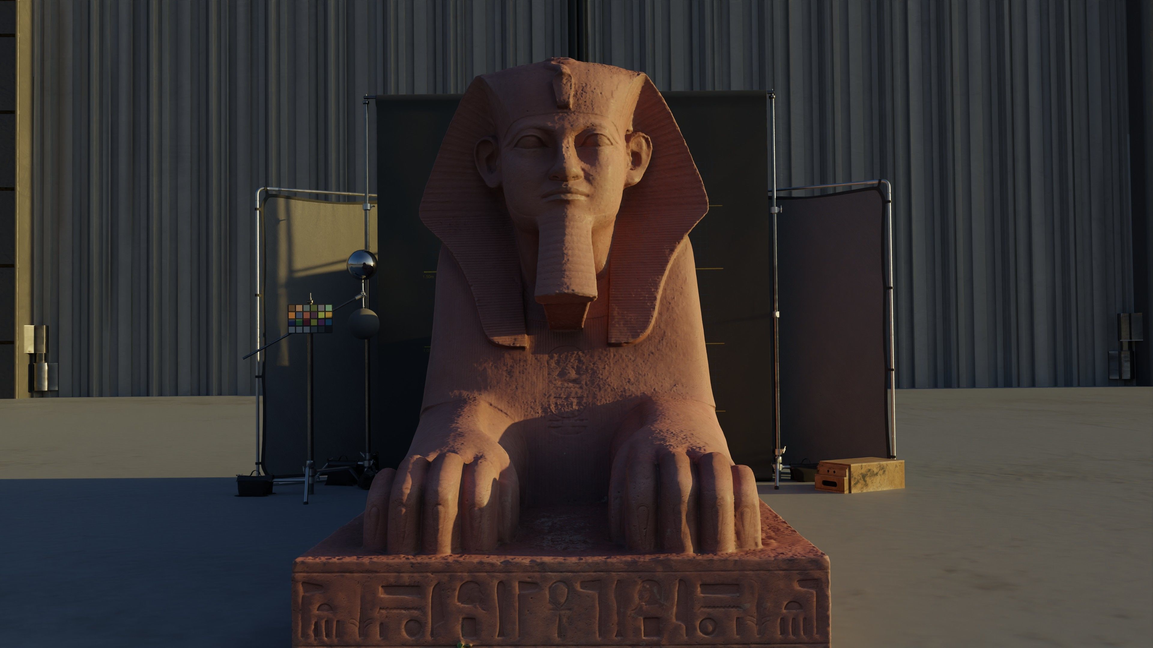 3D model Photogrammetry Model of a Sphinx statue VR / AR / low-poly ...