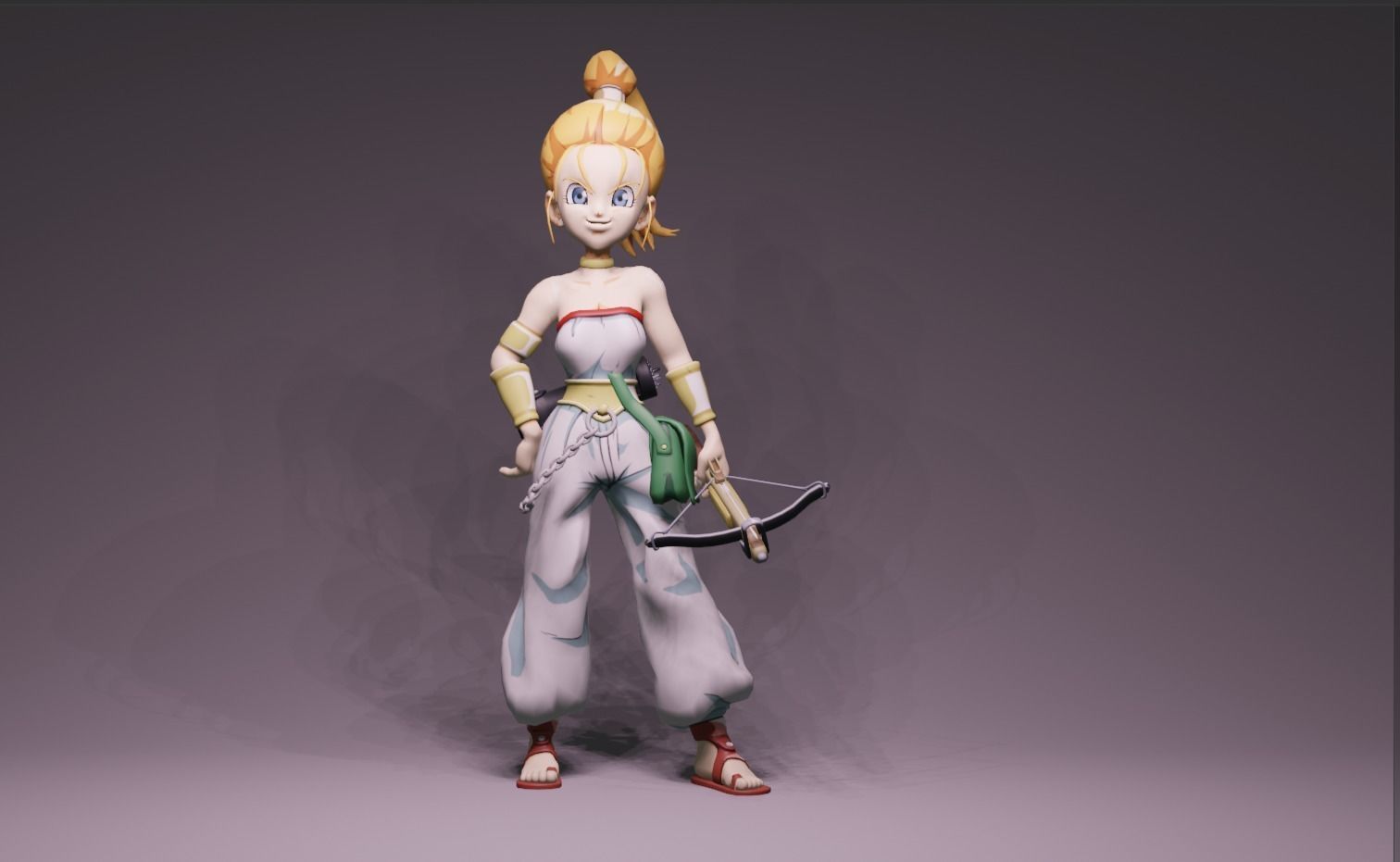 Anime Character - Marle 3D model | CGTrader