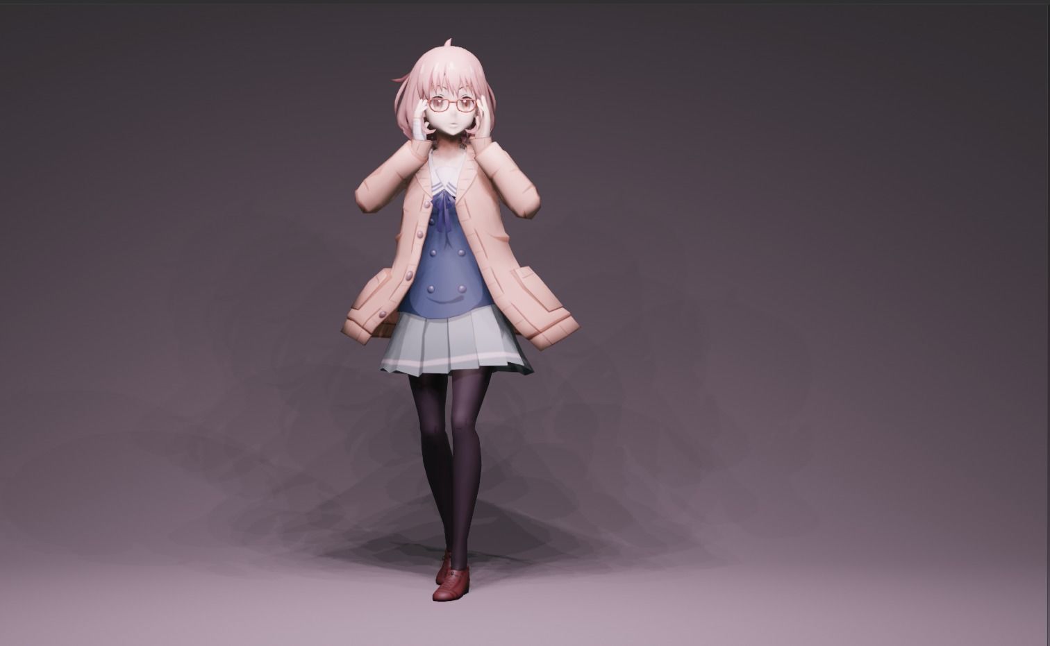 Anime Character - Mirai Kuriyama 3D model | CGTrader