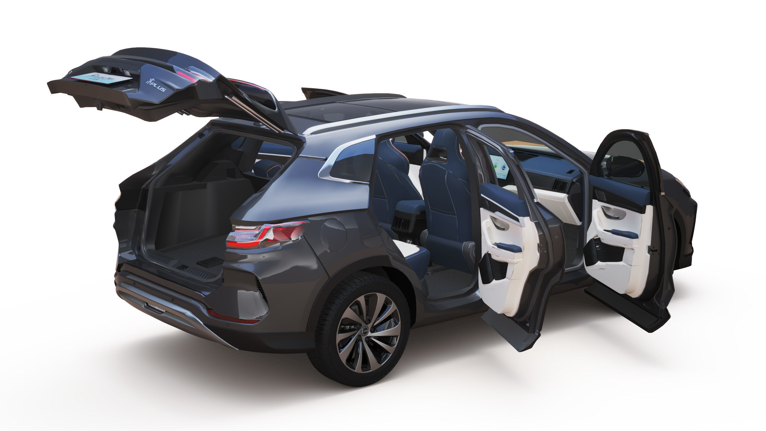 2023 BYD SONG PLUS DM-i With Interior 3D model | CGTrader