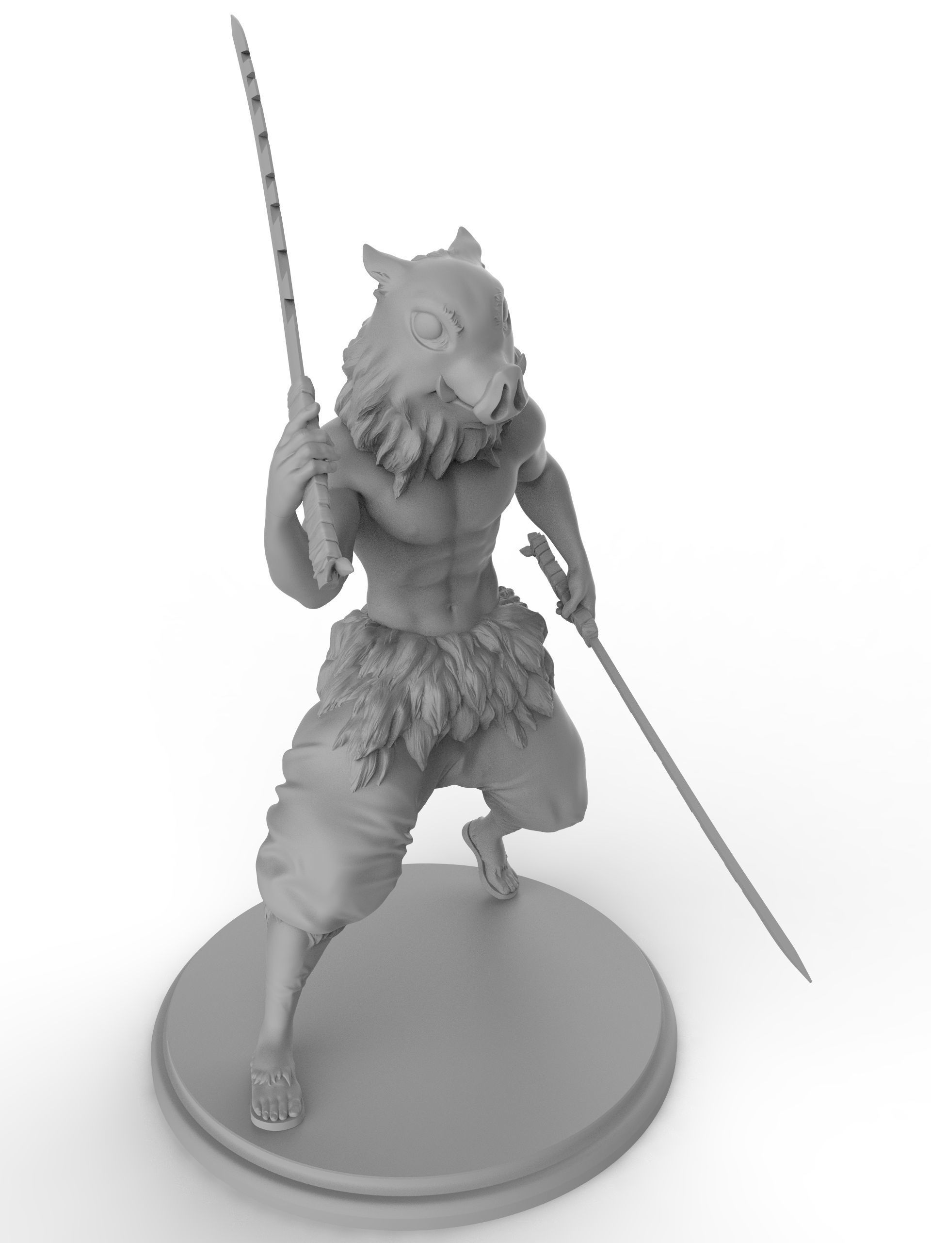 Hashibira inosuke from demon slayer 3D model 3D printable | CGTrader