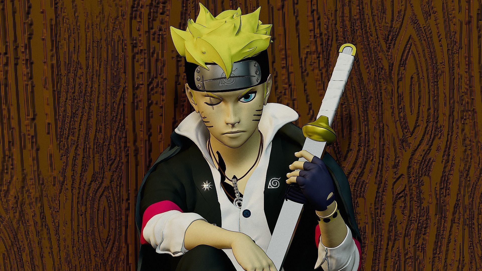 Figurine Boruto Uzumaki Two blue Vortex 3D model 3D printable | CGTrader