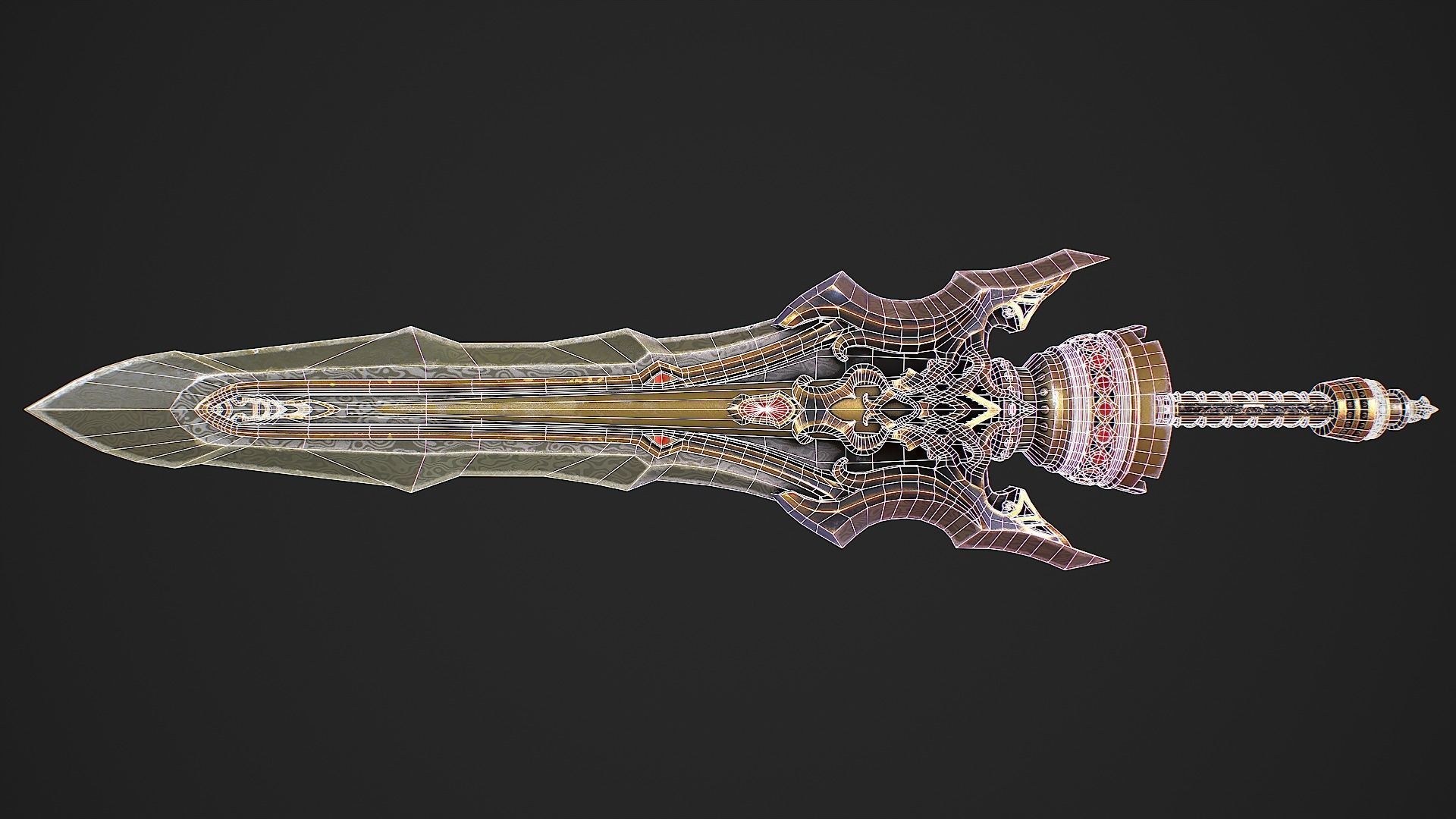 3D model Imperial Sword 3D Model VR / AR / low-poly | CGTrader