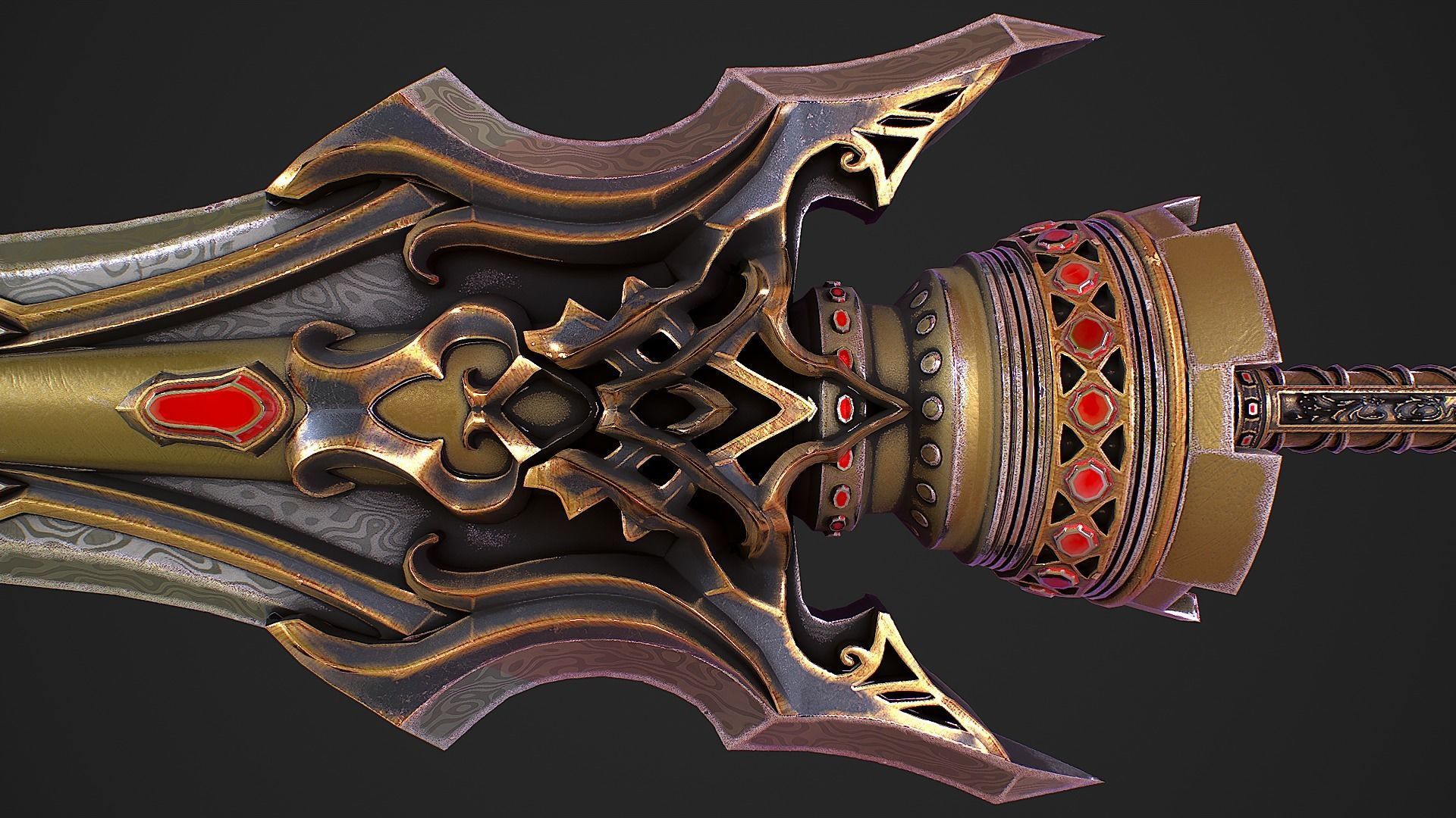 3D model Imperial Sword 3D Model VR / AR / low-poly | CGTrader