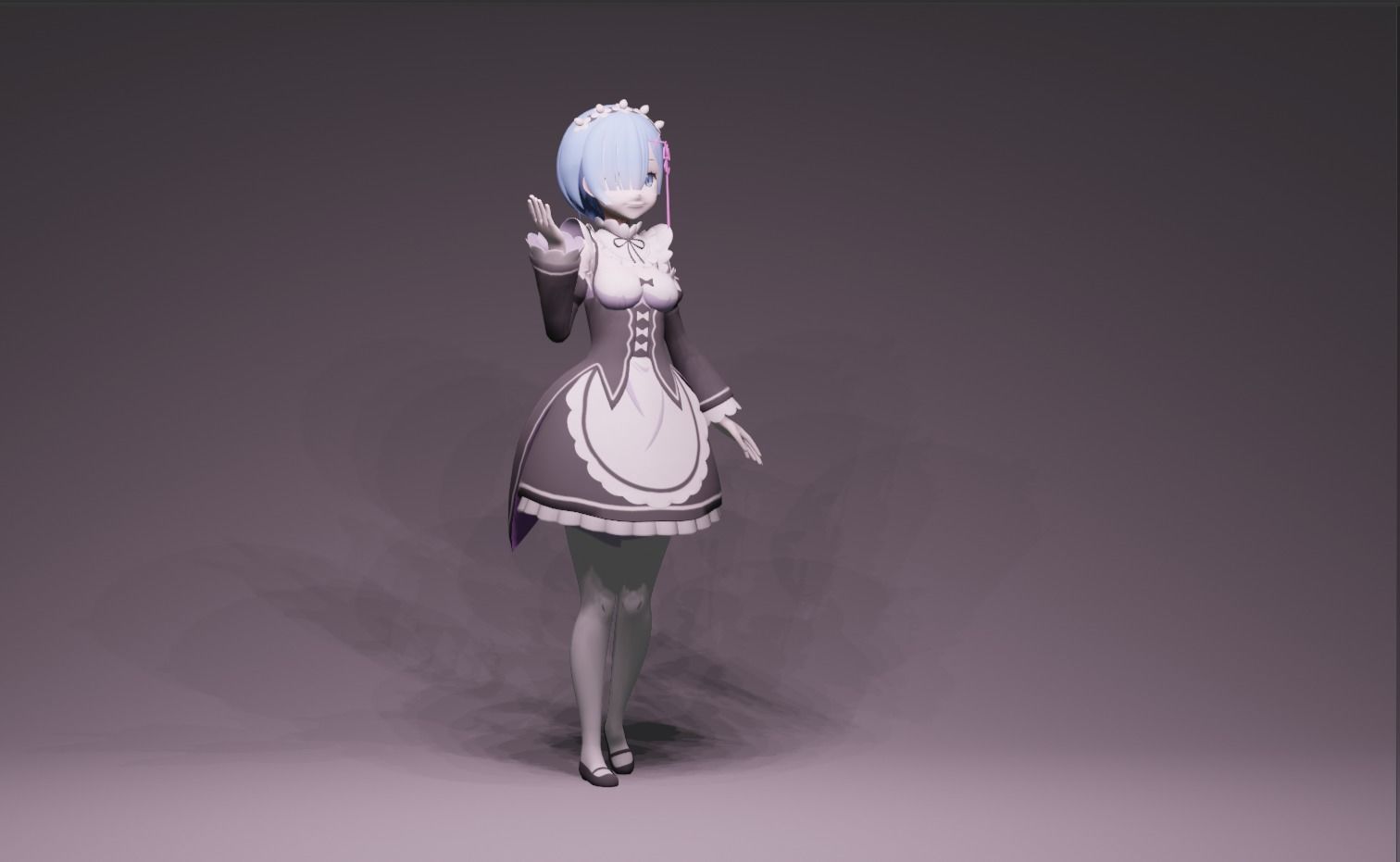 Anime Character - Re Zero 3D model | CGTrader