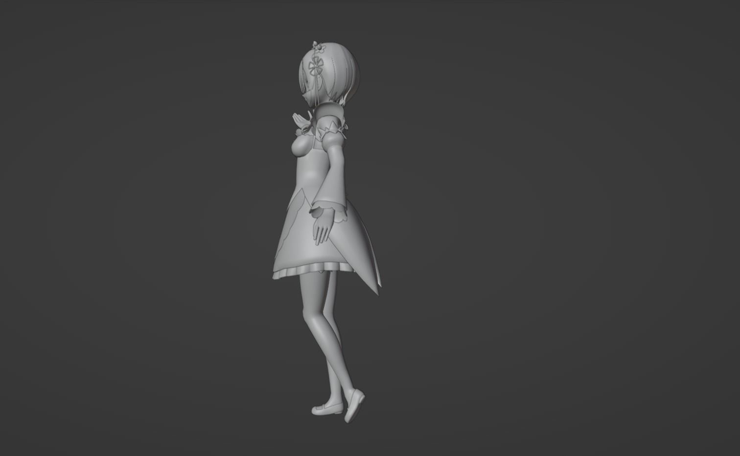 Anime Character - Re Zero 3D model | CGTrader