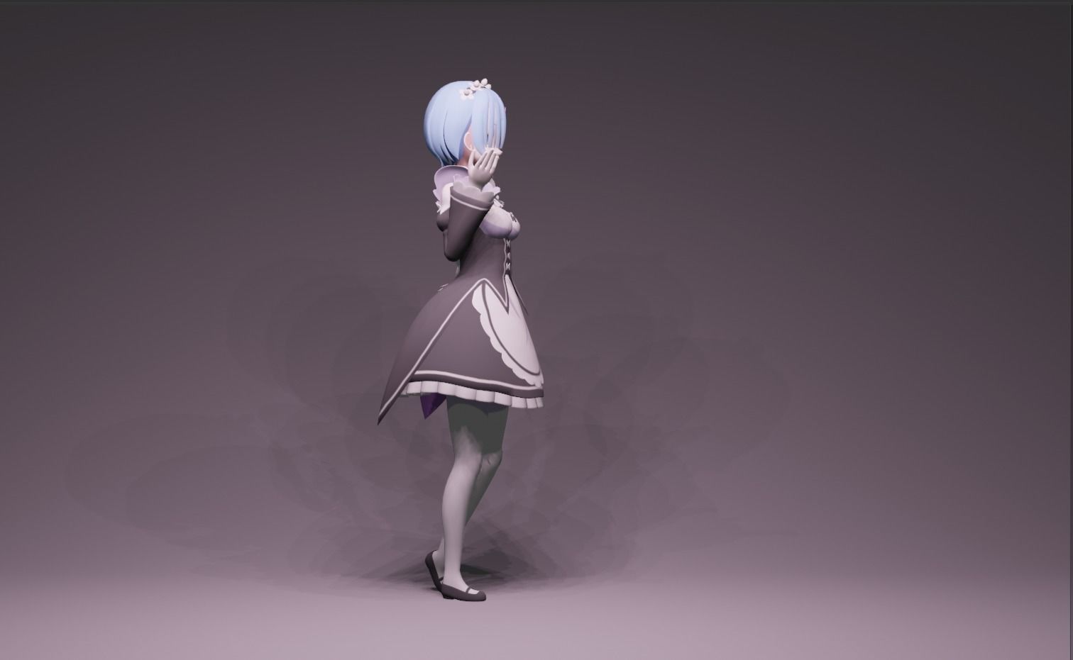Anime Character - Re Zero 3D model | CGTrader