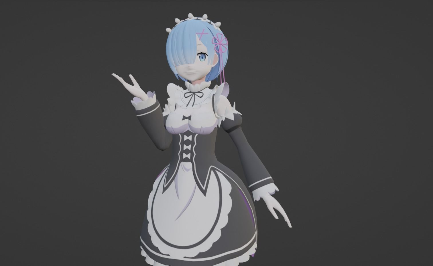 Anime Character - Re Zero 3D model | CGTrader