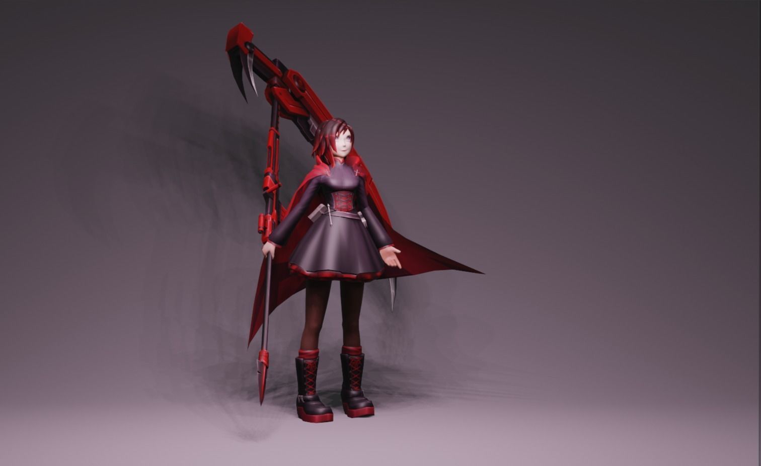 Anime Character - Rose 3D model | CGTrader