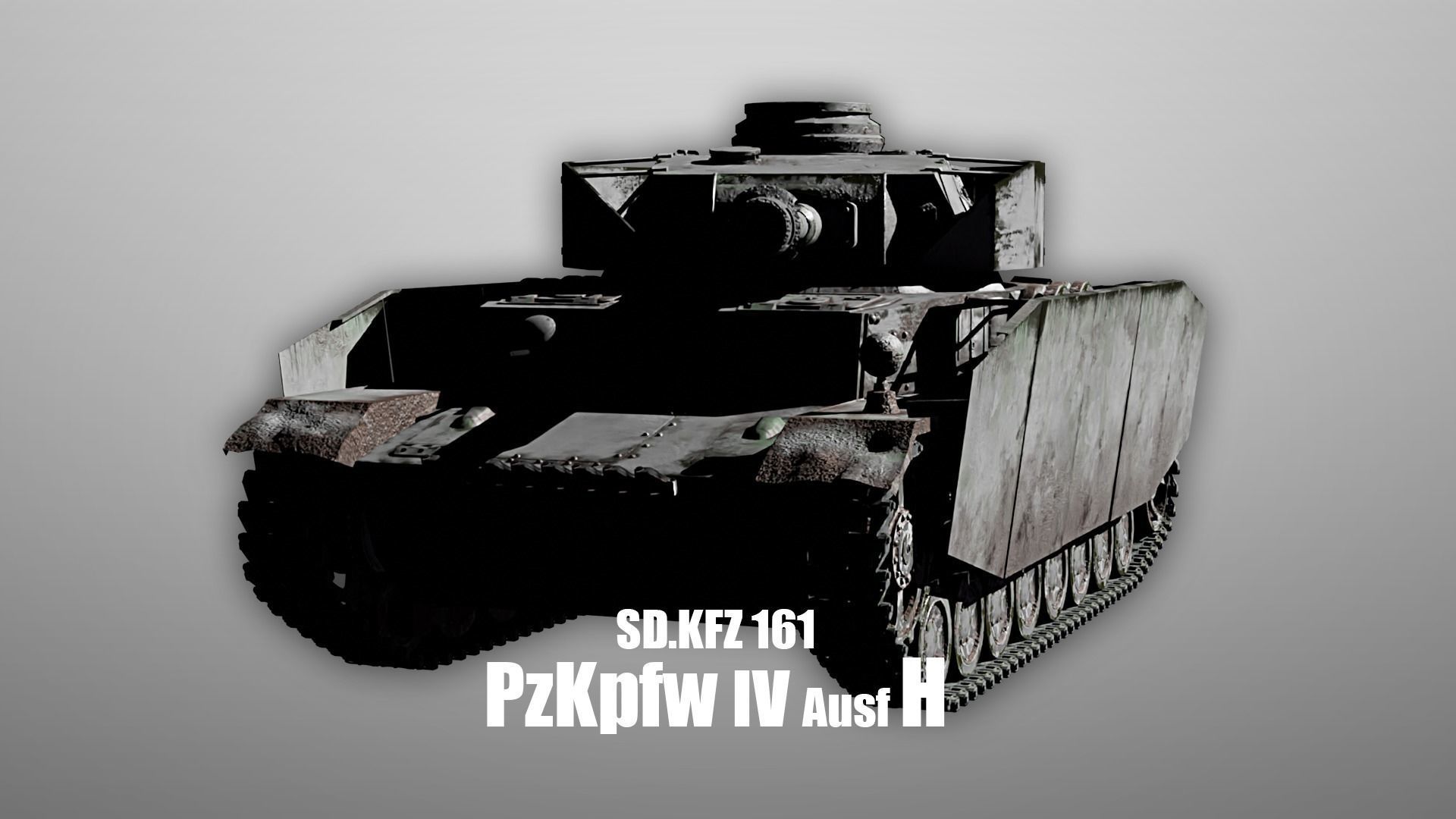 3D model Panzer 4 - PzKpfw IV - Ausf H - Common Livery VR / AR / low ...