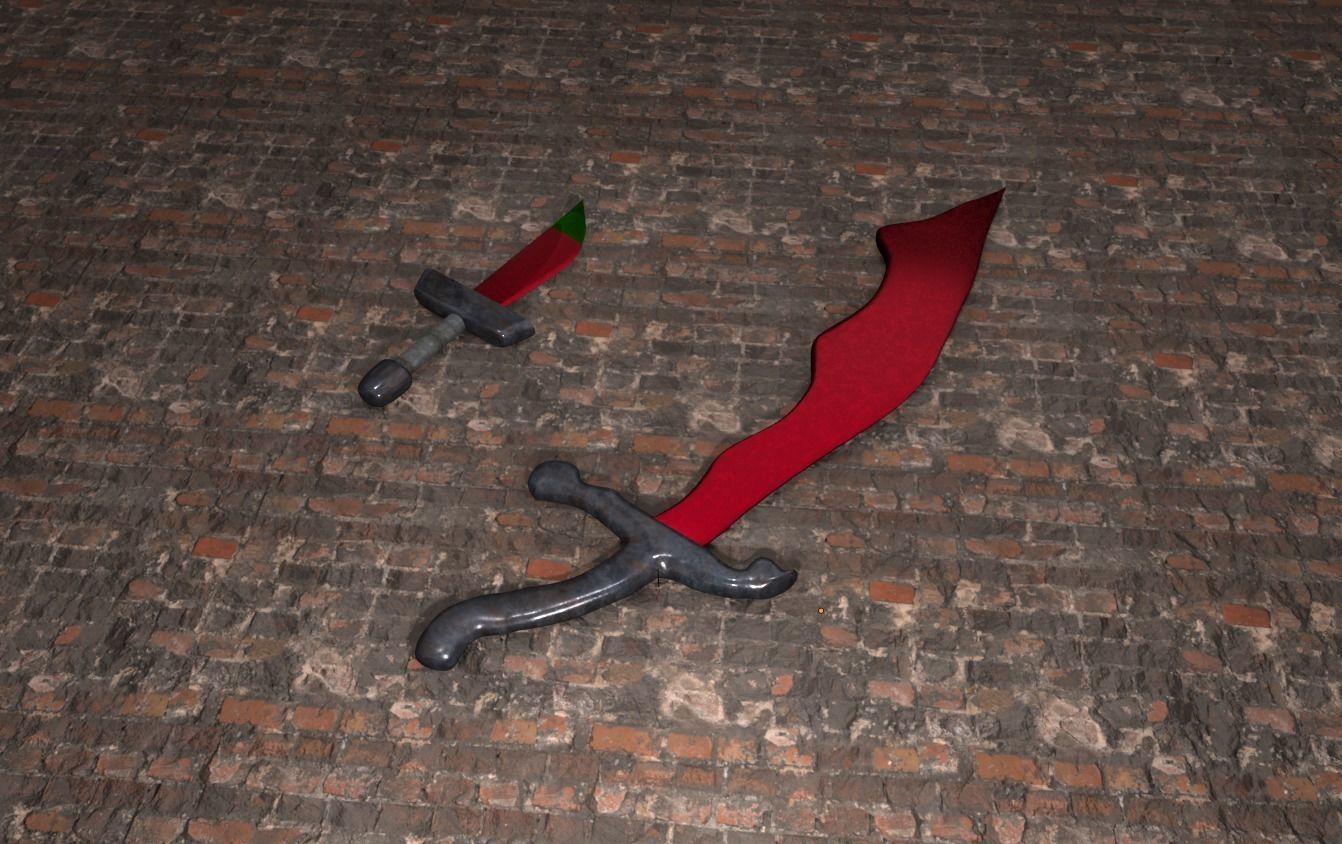 OSRS Dragon Scimitar and DDS 3D model | CGTrader