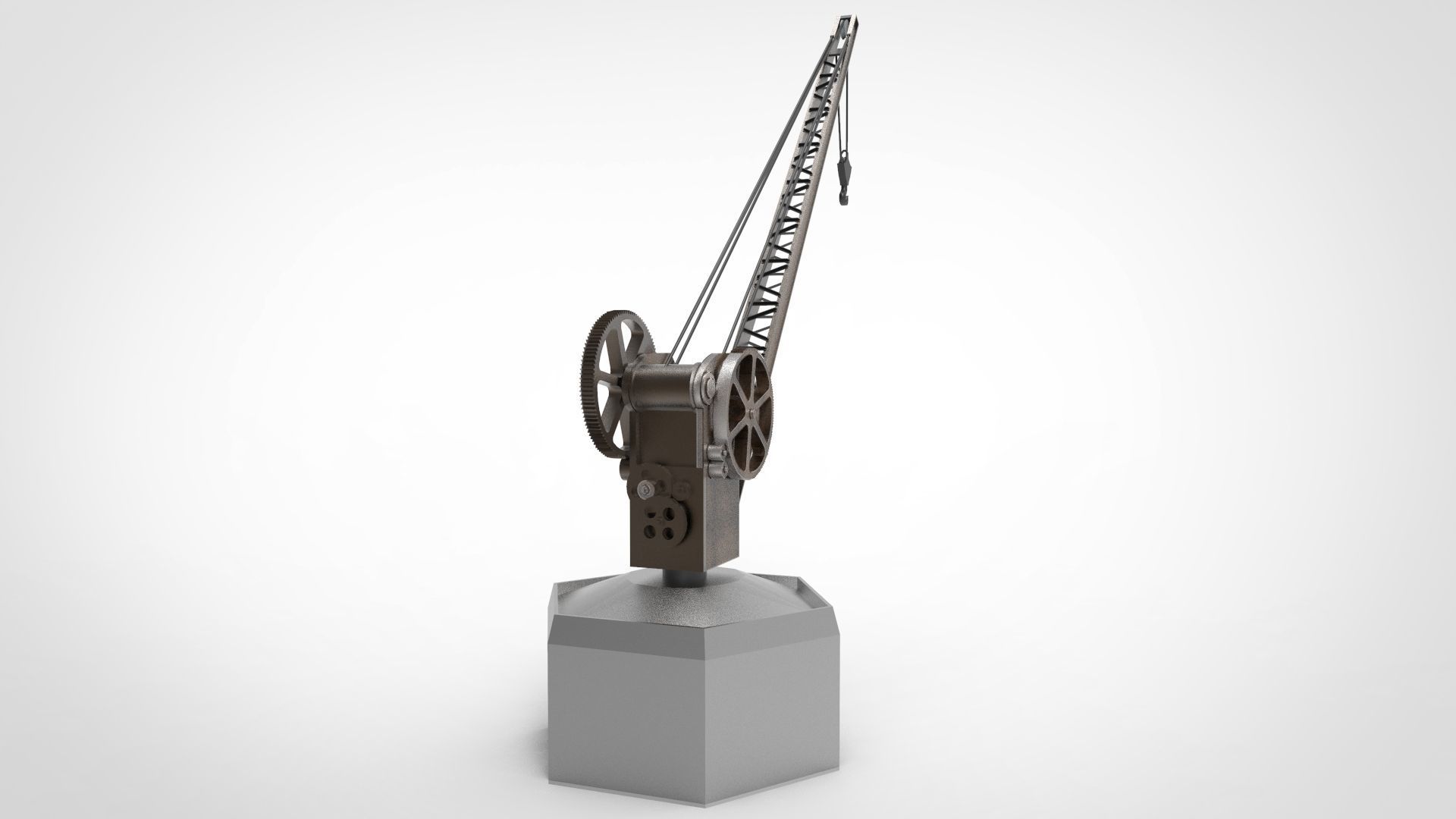 old harbour crane 3D model | CGTrader