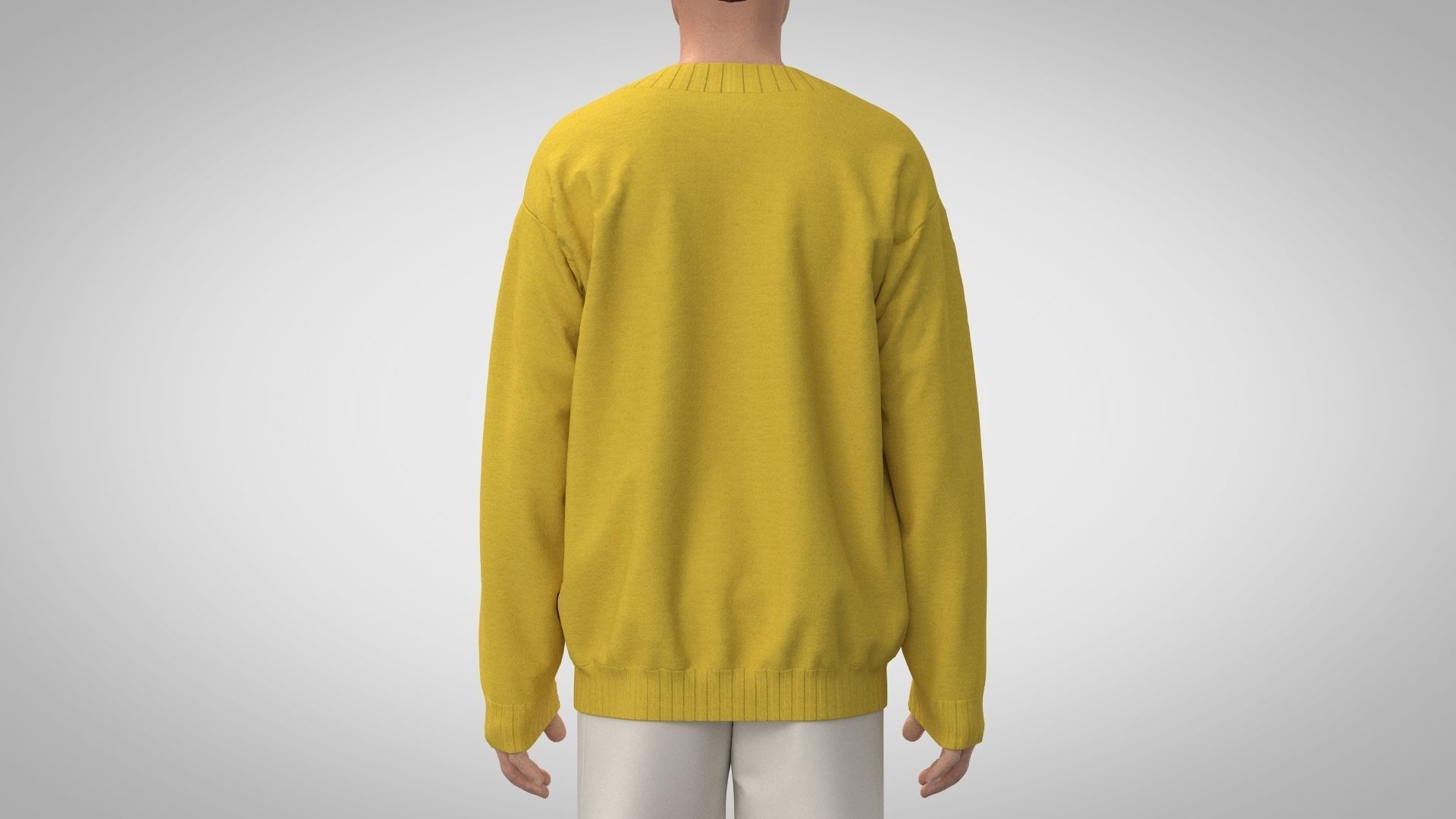 Oversized Sweater 3D model | CGTrader