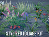 3D model Stylized Foliage Kit VR / AR / low-poly | CGTrader