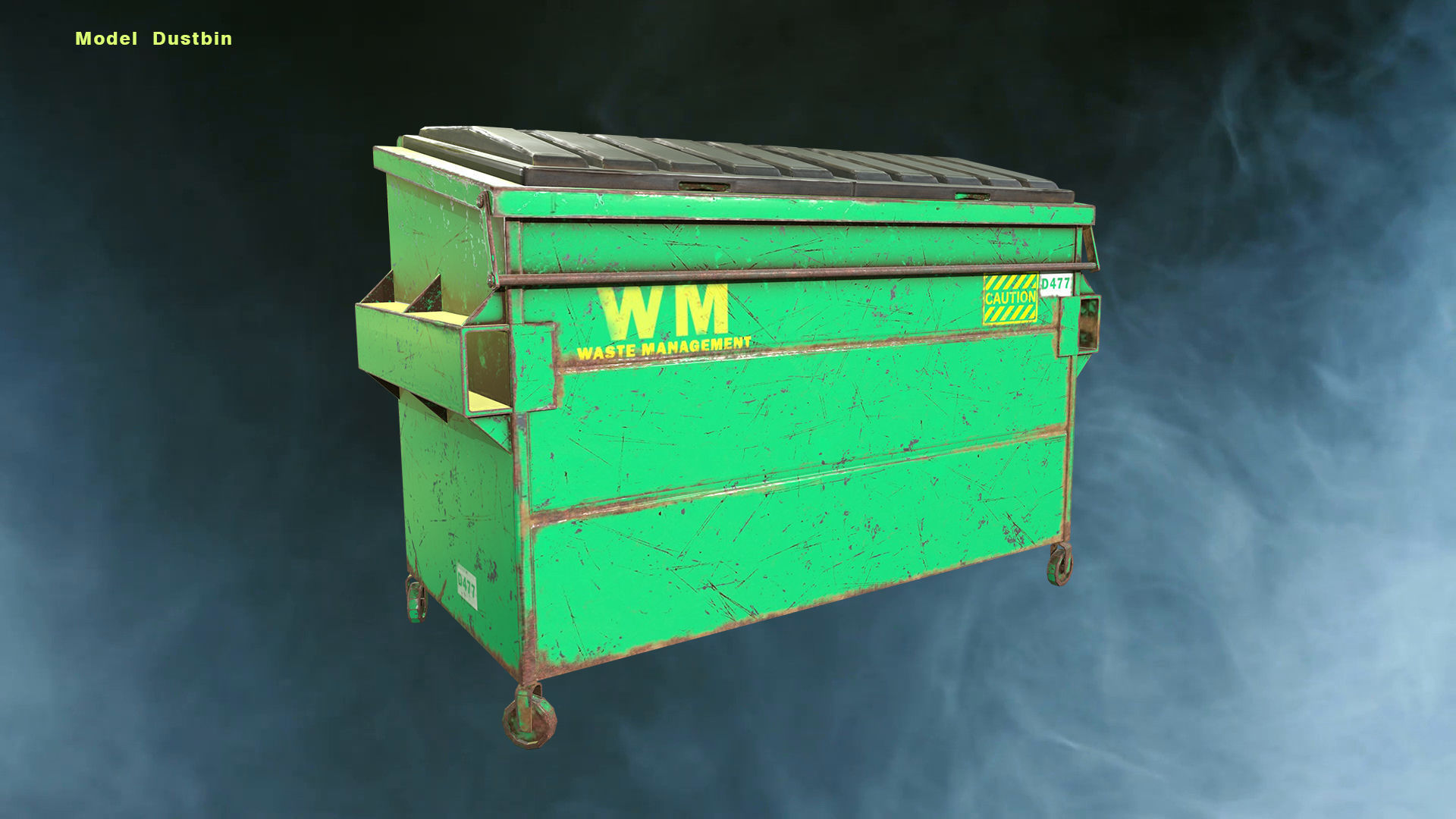 3D model Dustbin Low Poly Game Assets VR / AR / low-poly | CGTrader