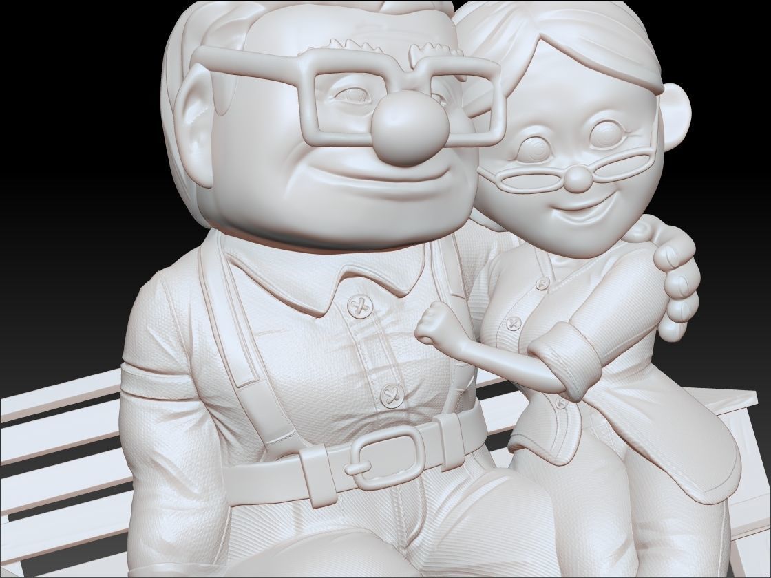 CARL AND ELLIE - STL FOR 3D PRINTING 3D model 3D printable | CGTrader