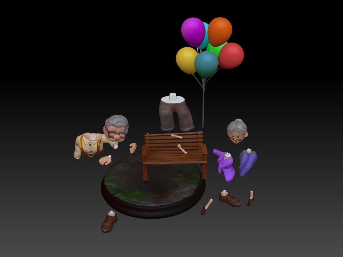 Carl And Ellie Stl For 3d Printing 3d Model 3d Printable Cgtrader