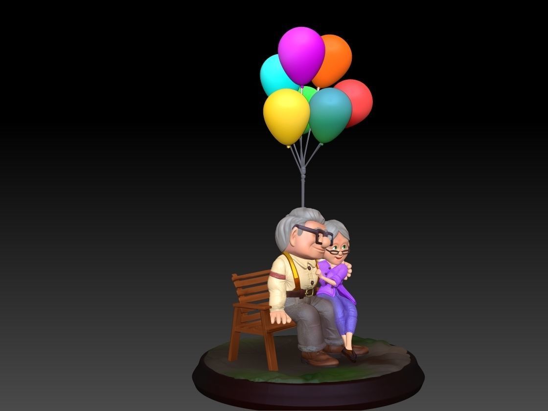 Carl And Ellie Stl For 3d Printing 3d Model 3d Printable Cgtrader