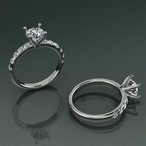 Soliter ring N011387 3D model 3D printable | CGTrader